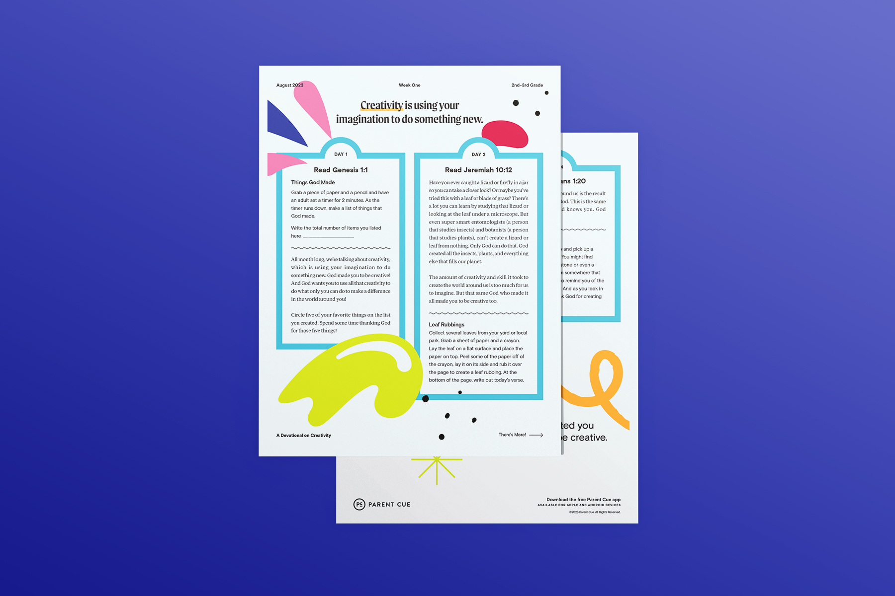 Creativity Second Third Parent Cue